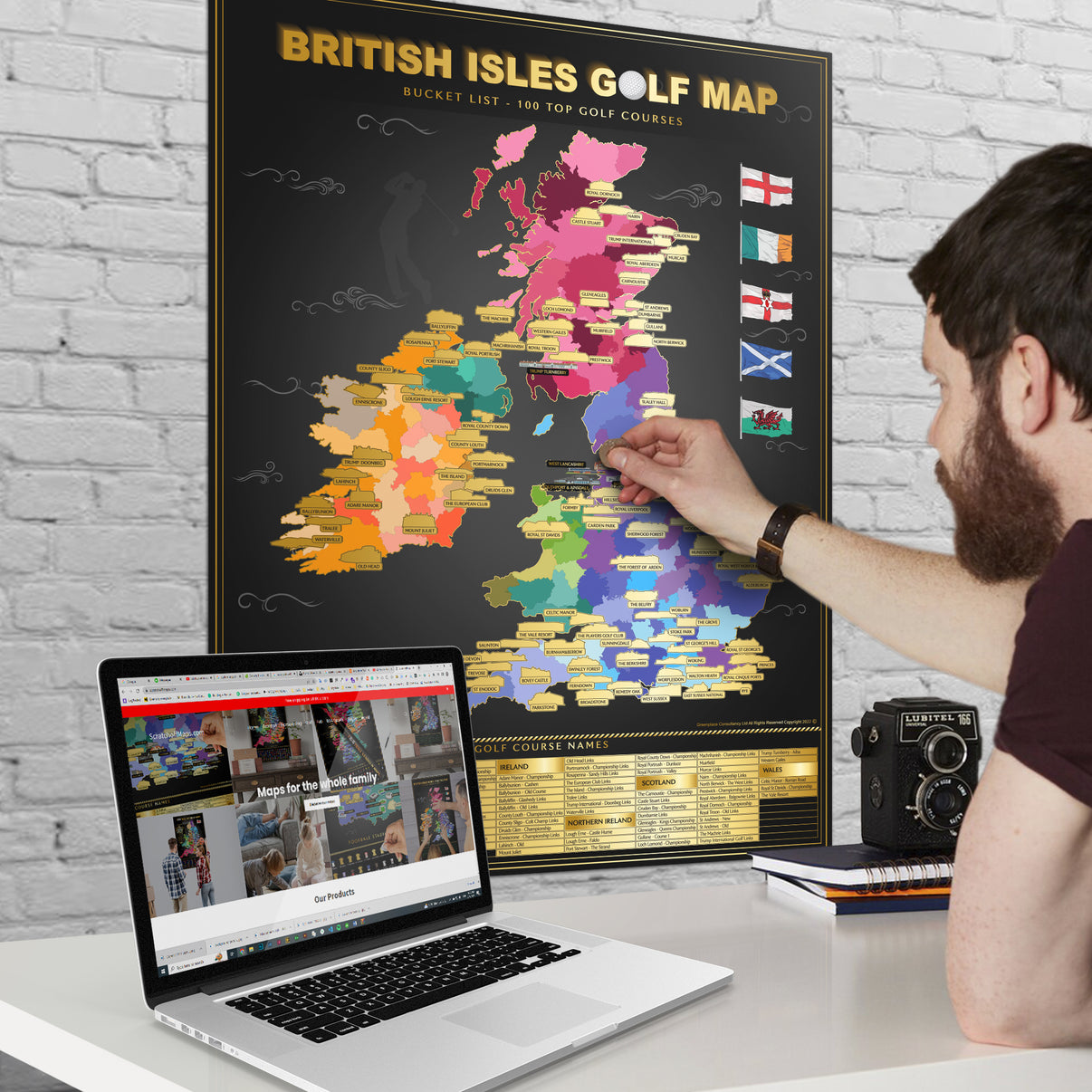 British Isles Golf Map – Football Stadium Maps